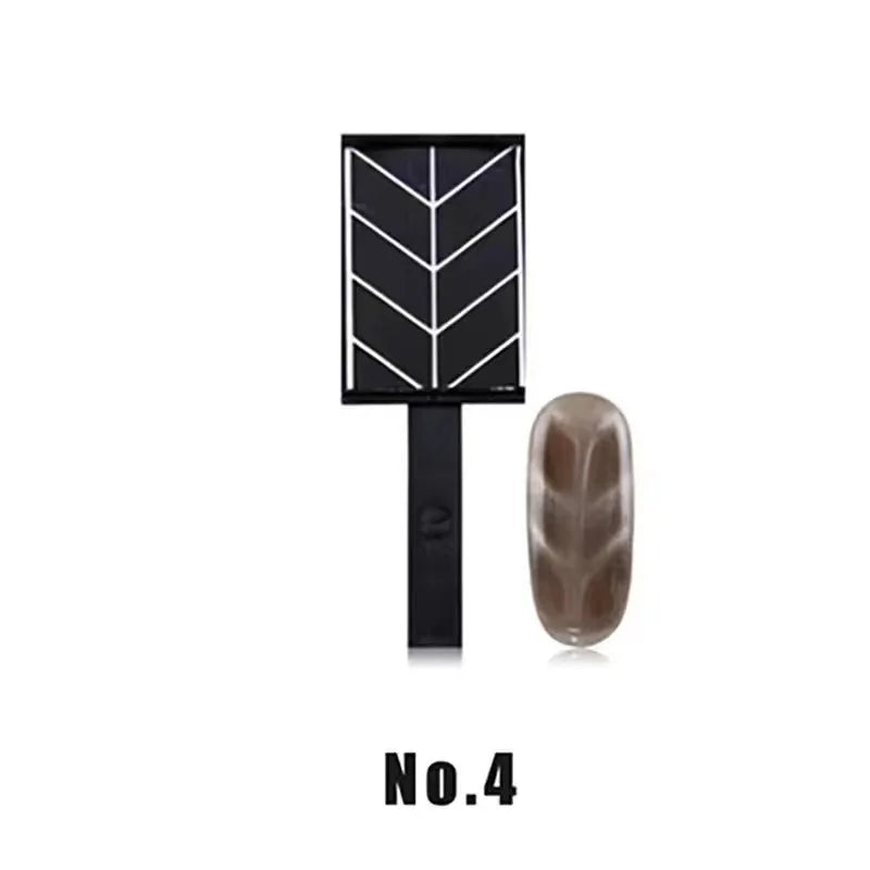 Cat Eye Magnet Nail Art No4 - Chevron Stripes