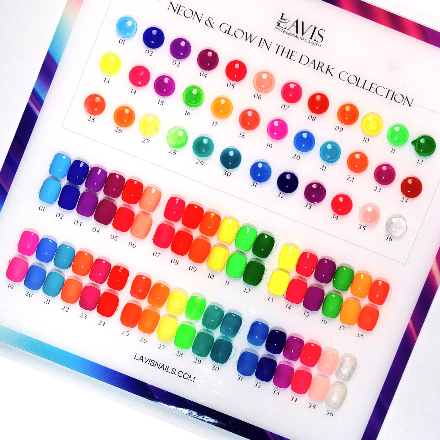 LAVIS LX4 - Set 36 Colors - Gel Polish 0.5 oz - Urban Lightning Collec